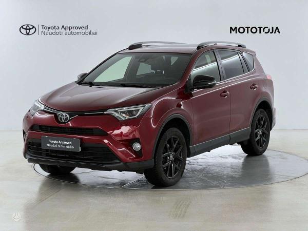 Red Toyota RAV4 2018 in Vilnius, with an engine capacity of 1.99 L and mileage of 134 thousand km for 19900 €, photo 1 on AUTOMOTO.COM.LV