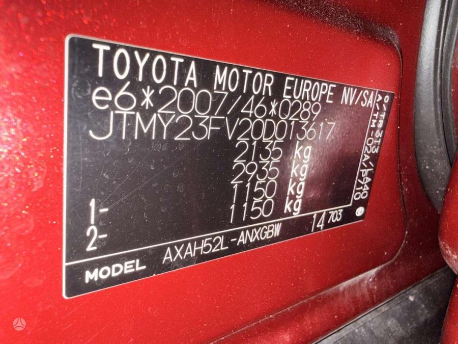 Sarkans Toyota RAV4 2019 Viļņa, ar dzinēja tilpumu 2.49 L un nobraukumu 142 tūkst. km par 24300 €, foto 34 vietnē AUTOMOTO.COM.LV