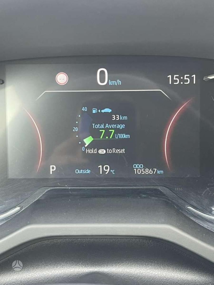 Sarkans Toyota RAV4 2019 Viļņa, ar dzinēja tilpumu 1.99 L un nobraukumu 106 tūkst. km par 24000 €, foto 6 vietnē AUTOMOTO.COM.LV