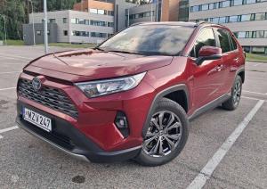 Red Toyota RAV4 2024 in Vilnius, with an engine capacity of 2.49 L and mileage of 76 thousand km for 36500 €, photo 5 on AUTOMOTO.COM.LV