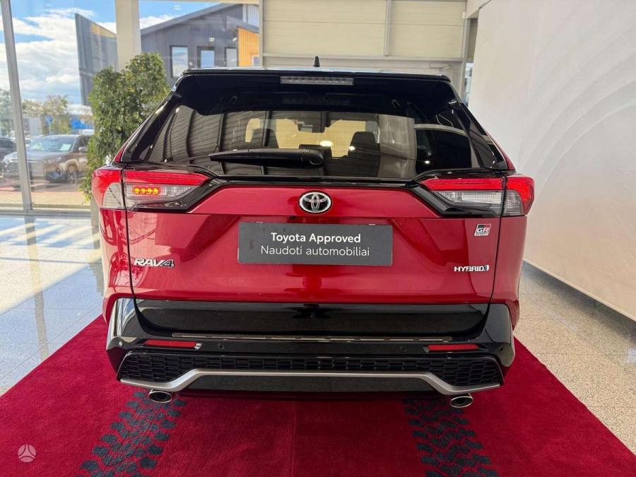 Sarkans Toyota RAV4 2024 Šauļi, ar dzinēja tilpumu 2.49 L un nobraukumu 21 tūkst. km par 41900 €, foto 9 vietnē AUTOMOTO.COM.LV