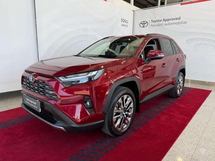 Sarkans Toyota RAV4 2025 Šauļi, ar dzinēja tilpumu 2.49 L un nobraukumu 12 tūkst. km par 39500 €, foto 1 vietnē AUTOMOTO.COM.LV