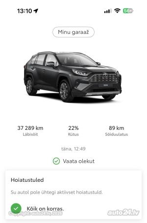 Тойота РАВ 4 2022 в Таллин, объемом двигателя 2.00 л и пробегом 37 тыс. км за 29500 €, фото 13 на AUTOMOTO.COM.LV