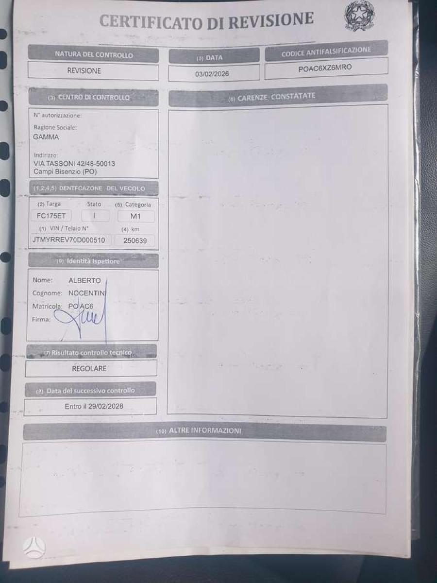Balts Toyota RAV4 2016 Viļņa, ar dzinēja tilpumu 2.50 L un nobraukumu 259 tūkst. km par 12900 €, foto 26 vietnē AUTOMOTO.COM.LV