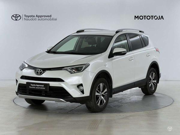 Balts Toyota RAV4 2016 Viļņa, ar dzinēja tilpumu 1.99 L un nobraukumu 122 tūkst. km par 17900 €, foto 1 vietnē AUTOMOTO.COM.LV