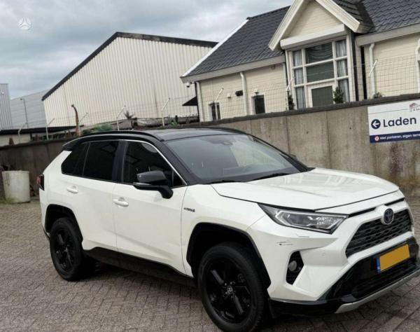 White Toyota RAV4 2019 in Vilnius, with an engine capacity of 2.50 L and mileage of 48 thousand km for 21999 €, photo 1 on AUTOMOTO.COM.LV