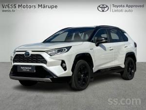 White Toyota RAV4 2021 in Riga, with an engine capacity of 2.50 L and mileage of 96 thousand km for 26990 €, photo  on AUTOMOTO.COM.LV