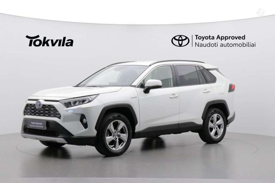 Balts Toyota RAV4 2021 Viļņa, ar dzinēja tilpumu 2.49 L un nobraukumu 96 tūkst. km par 32700 €, foto 1 vietnē AUTOMOTO.COM.LV
