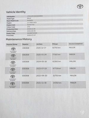 Белый Тойота РАВ 4 2021 в Вильнюс, объемом двигателя 2.49 л и пробегом 102 тыс. км за 30750 €, фото 34 на AUTOMOTO.COM.LV