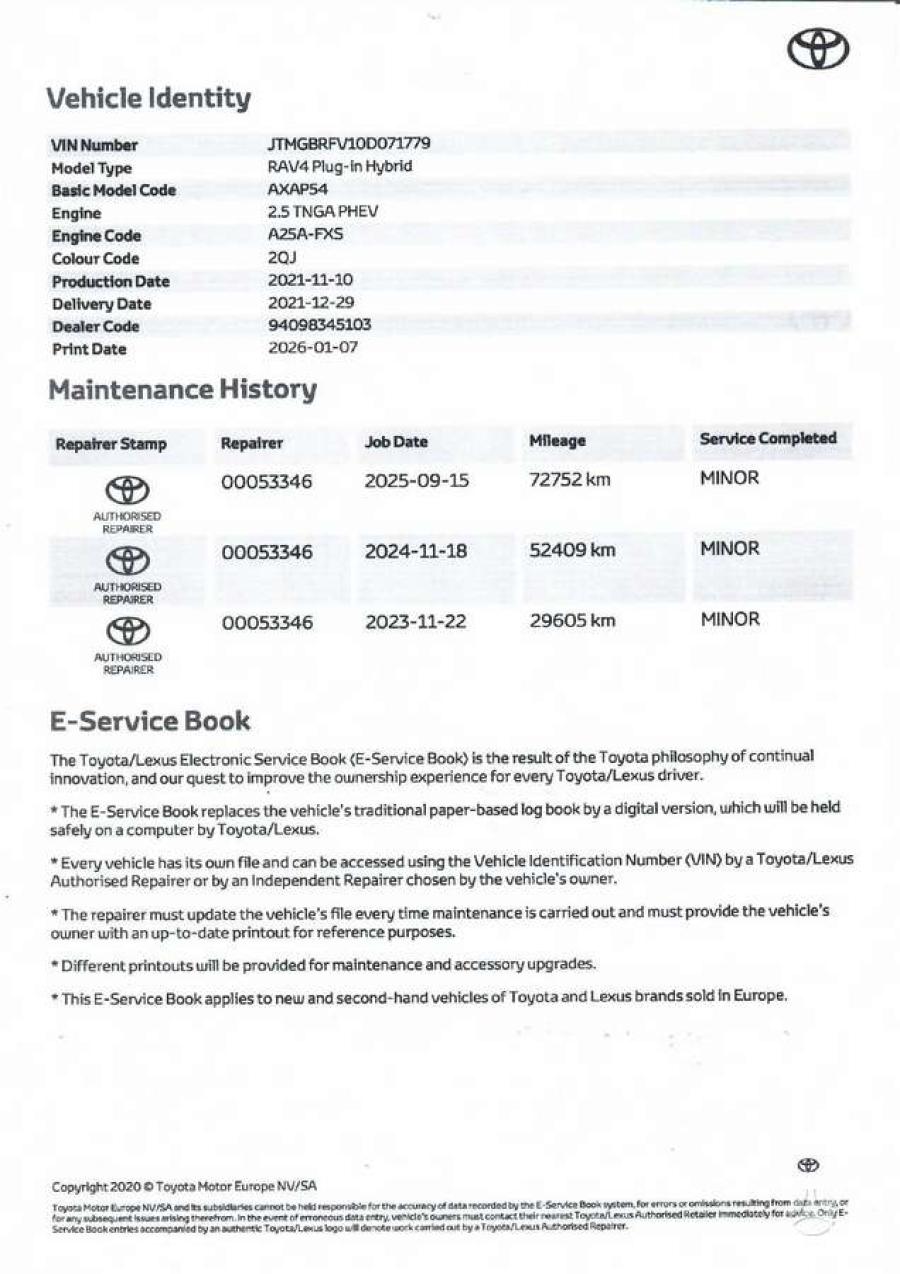Белый Тойота РАВ 4 2022 в Шяуляй, объемом двигателя 2.49 л и пробегом 78 тыс. км за 36700 €, фото 36 на AUTOMOTO.COM.LV
