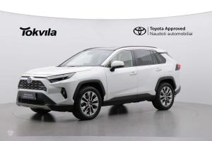 Balts Toyota RAV4 2022 Viļņa, ar dzinēja tilpumu 2.49 L un nobraukumu 80 tūkst. km par 33900 €, foto  vietnē AUTOMOTO.COM.LV