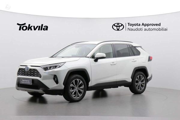 Balts Toyota RAV4 2022 Viļņa, ar dzinēja tilpumu 2.49 L un nobraukumu 94 tūkst. km par 31900 €, foto 1 vietnē AUTOMOTO.COM.LV