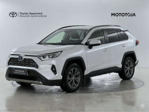 White Toyota RAV4 2024 in Vilnius, with an engine capacity of 2.49 L and mileage of 57 thousand km for 35900 €, photo  on AUTOMOTO.COM.LV