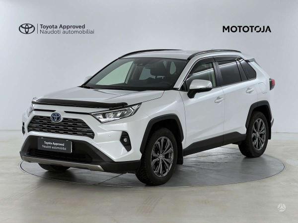 White Toyota RAV4 2025 in Vilnius, with an engine capacity of 2.49 L and mileage of 30 thousand km for 40900 €, photo 1 on AUTOMOTO.COM.LV
