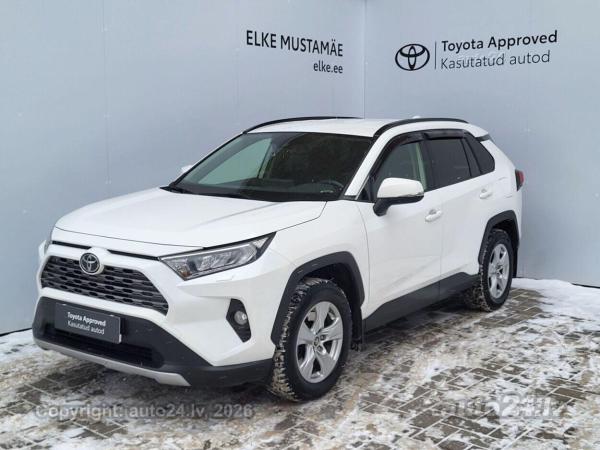 White Toyota RAV4 2019 in Tallinn, with an engine capacity of 1.99 L and mileage of 98 thousand km for 24995 €, photo 1 on AUTOMOTO.COM.LV