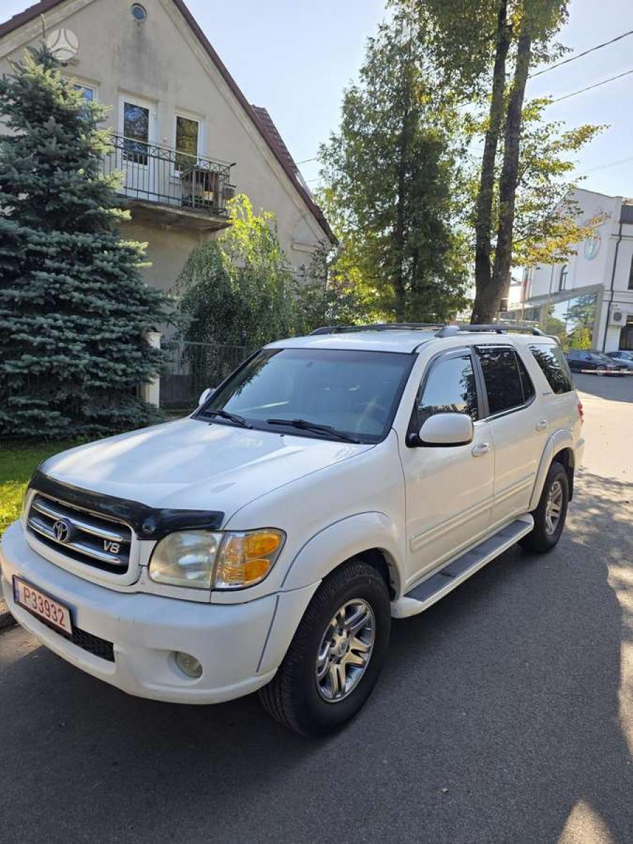 White Toyota Sequoia 2003 in Vilnius, with an engine capacity of 4.66 L and mileage of 270 thousand km for 9500 €, photo 19 on AUTOMOTO.COM.LV