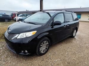 Black Toyota Sienna 2010 in Vilnius, with an engine capacity of 3.46 L and mileage of 160 thousand km for 5700 €, photo  on AUTOMOTO.COM.LV