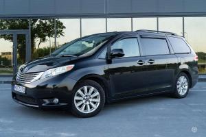 Black Toyota Sienna 2013 in Klaipeda, with an engine capacity of 3.46 L and mileage of 192 thousand km for 18000 €, photo  on AUTOMOTO.COM.LV