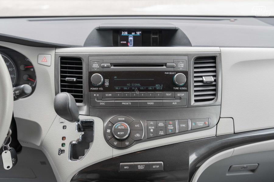 Melns Toyota Sienna 2014 Viļņa, ar dzinēja tilpumu 3.50 L un nobraukumu 235 tūkst. km par 13900 €, foto 20 vietnē AUTOMOTO.COM.LV