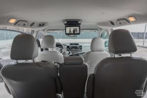 Black Toyota Sienna 2014 in Vilnius, with an engine capacity of 3.50 L and mileage of 235 thousand km for 13200 €, photo 18 on AUTOMOTO.COM.LV