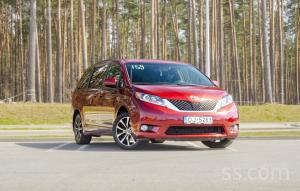 Sarkans Toyota Sienna 2013 Rīga, ar dzinēja tilpumu 3.50 L un nobraukumu 185 tūkst. km par 9490 €, foto 3 vietnē AUTOMOTO.COM.LV