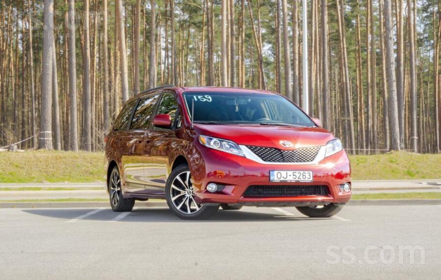 Sarkans Toyota Sienna 2013 Rīga, ar dzinēja tilpumu 3.50 L un nobraukumu 185 tūkst. km par 9490 €, foto 3 vietnē AUTOMOTO.COM.LV