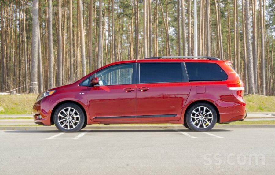 Sarkans Toyota Sienna 2013 Rīga, ar dzinēja tilpumu 3.50 L un nobraukumu 185 tūkst. km par 9490 €, foto 5 vietnē AUTOMOTO.COM.LV