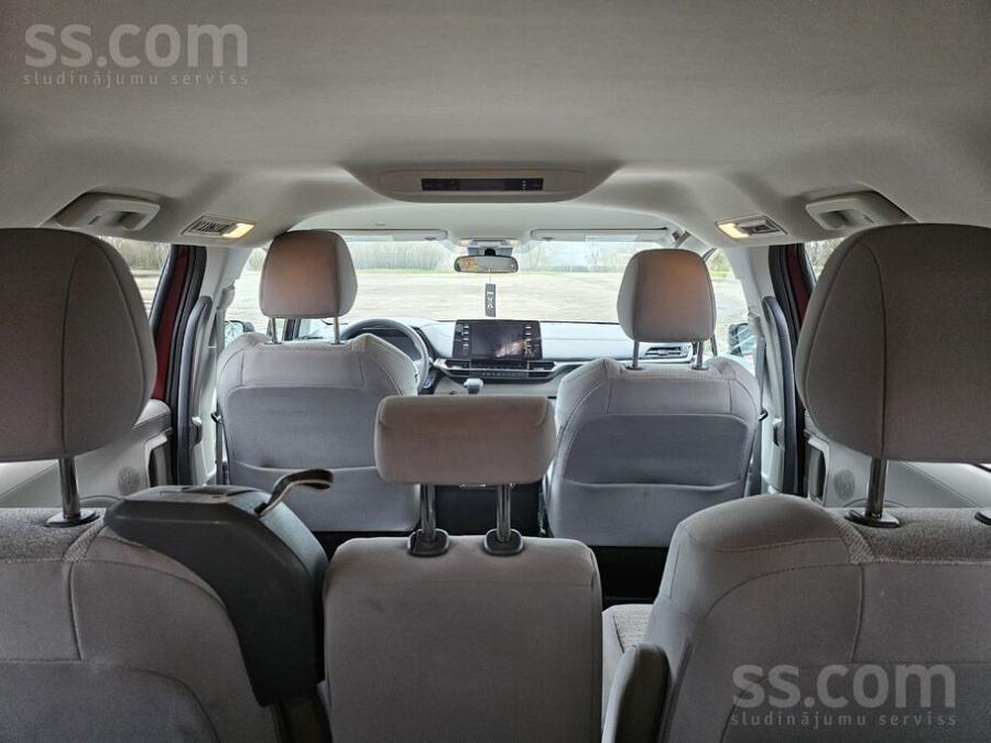 Sarkans Toyota Sienna 2021 Saldus, ar dzinēja tilpumu 2.50 L un nobraukumu 110 tūkst. km par 37000 €, foto 11 vietnē AUTOMOTO.COM.LV