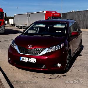 Red Toyota Sienna 2013 in Riga, with an engine capacity of 3.50 L and mileage of 288 thousand km for 11900 €, photo  on AUTOMOTO.COM.LV