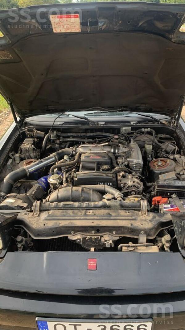 Black Toyota Supra 1987 in Liepaja, with an engine capacity of 3.00 L and mileage of 158 thousand km for 15000 €, photo 5 on AUTOMOTO.COM.LV