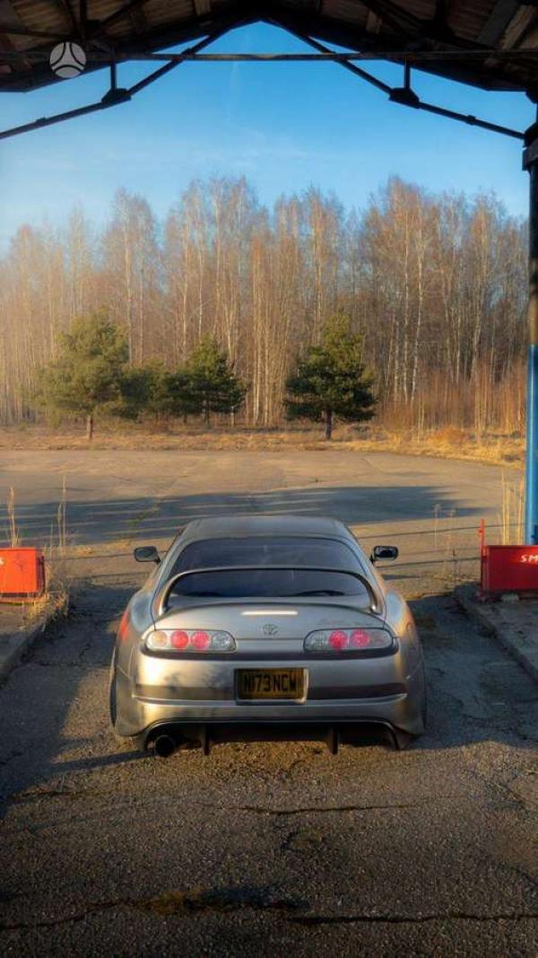 Pelēks Toyota Supra 1996 Viļņa, ar dzinēja tilpumu 3.00 L un nobraukumu 100 tūkst. km par 40000 €, foto 2 vietnē AUTOMOTO.COM.LV