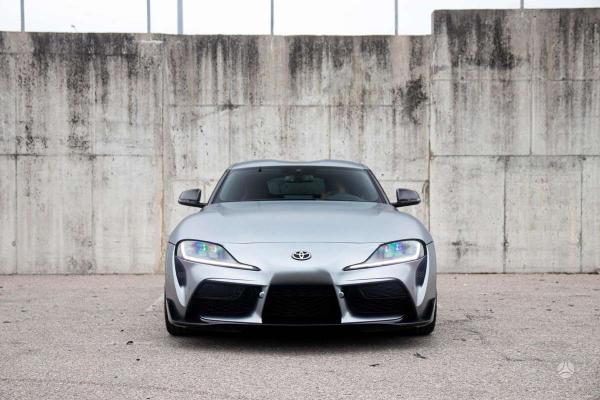 Grey Toyota Supra 2022 in Vilnius, with an engine capacity of 3.00 L and mileage of 10 thousand km for 47500 €, photo 1 on AUTOMOTO.COM.LV