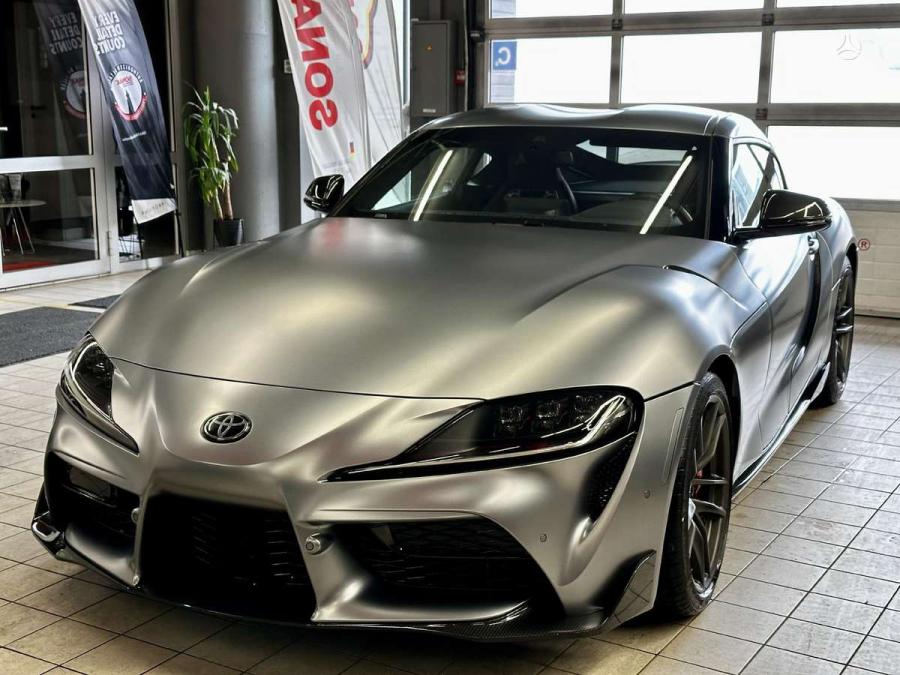 Grey Toyota Supra 2022 in Vilnius, with an engine capacity of 3.00 L and mileage of 10 thousand km for 47500 €, photo 26 on AUTOMOTO.COM.LV