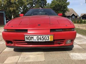 Sarkans Toyota Supra 1989 Viļņa, ar dzinēja tilpumu 2.95 L un nobraukumu 184 tūkst. km par 10900 €, foto  vietnē AUTOMOTO.COM.LV