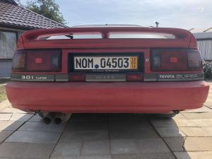 Sarkans Toyota Supra 1989 Viļņa, ar dzinēja tilpumu 2.95 L un nobraukumu 184 tūkst. km par 10900 €, foto 6 vietnē AUTOMOTO.COM.LV