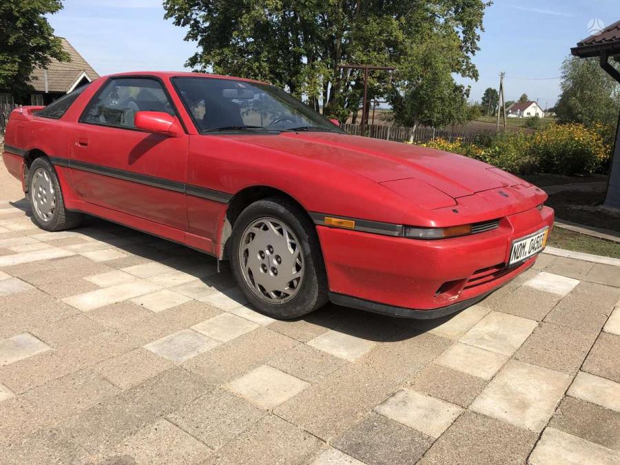Sarkans Toyota Supra 1989 Viļņa, ar dzinēja tilpumu 2.95 L un nobraukumu 184 tūkst. km par 10900 €, foto 9 vietnē AUTOMOTO.COM.LV