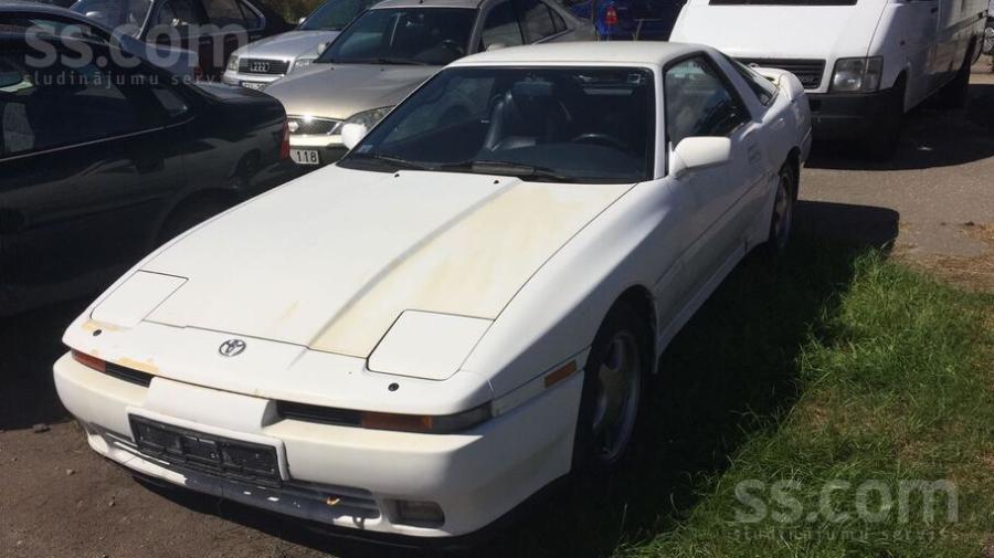White Toyota Supra 1991 in Riga, with an engine capacity of 3.00 L and mileage of 290 thousand km for 4800 €, photo 15 on AUTOMOTO.COM.LV
