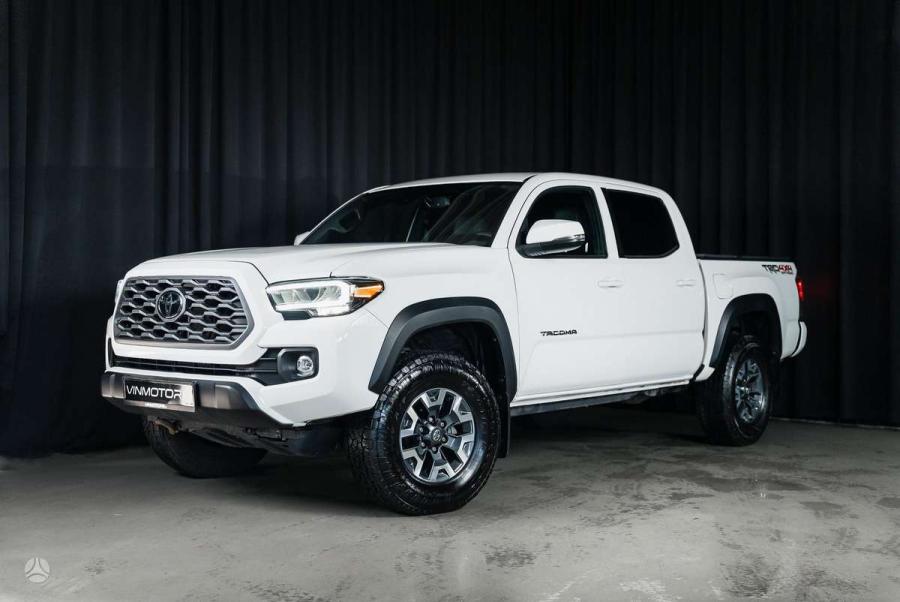 Balts Toyota Tacoma 2021 Viļņa, ar dzinēja tilpumu 3.46 L un nobraukumu 15 tūkst. km par 51999 €, foto 1 vietnē AUTOMOTO.COM.LV