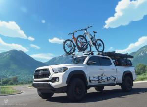 Balts Toyota Tacoma 2023 Viļņa, ar dzinēja tilpumu 3.50 L un nobraukumu 31 tūkst. km par 41500 €, foto  vietnē AUTOMOTO.COM.LV