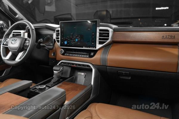 Melns Toyota Tundra 2024 Rīga, ar dzinēja tilpumu 3.50 L un nobraukumu 20 tūkst. km par 78000 €, foto 11 vietnē AUTOMOTO.COM.LV