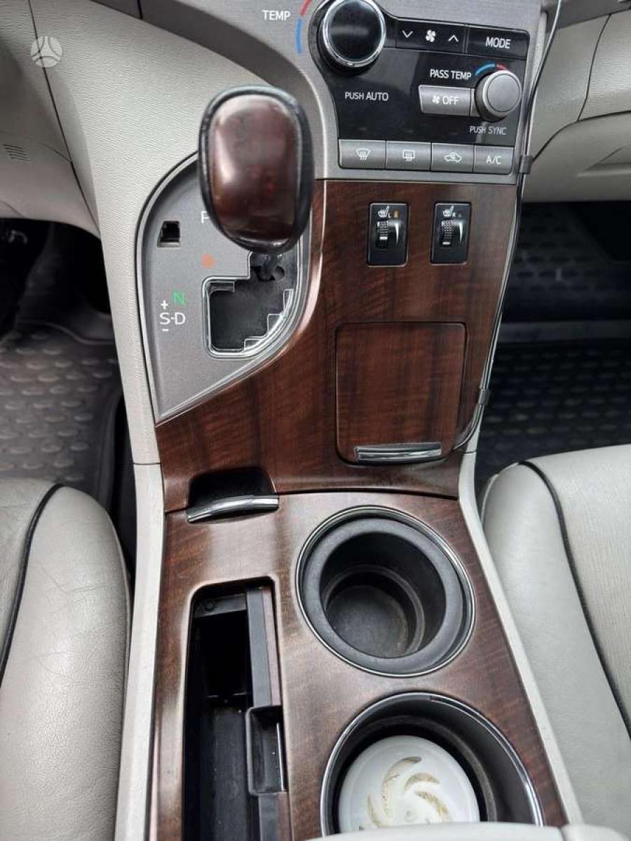 Melns Toyota Venza 2011 Viļņa, ar dzinēja tilpumu 3.46 L un nobraukumu 280 tūkst. km par 9500 €, foto 13 vietnē AUTOMOTO.COM.LV