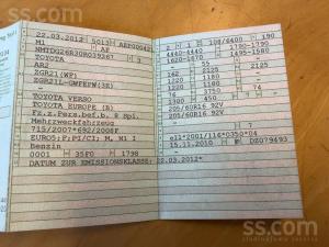 Серый Тойота Версо 2012 в Огре, объемом двигателя 1.80 л и пробегом 207 тыс. км за 7250 €, фото 65 на AUTOMOTO.COM.LV