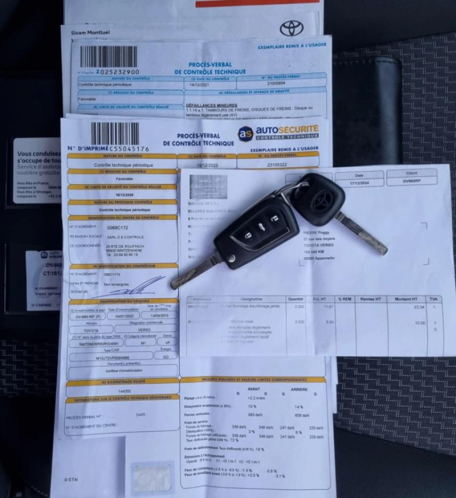 Pelēks Toyota Verso 2015 Rīga, ar dzinēja tilpumu 1.60 L un nobraukumu 171 tūkst. km par 7400 €, foto 8 vietnē AUTOMOTO.COM.LV