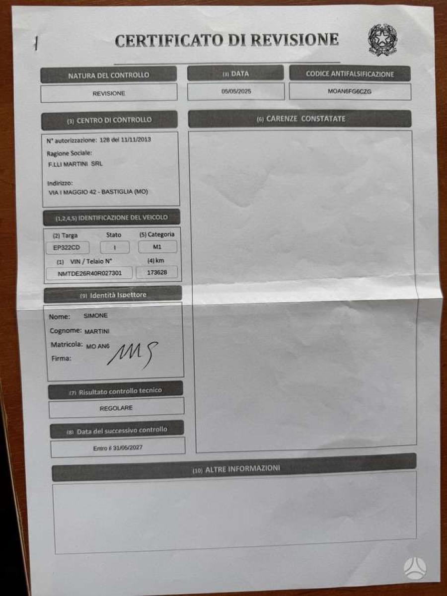Тойота Версо 2013 в Вильнюс, объемом двигателя 1.60 л и пробегом 170 тыс. км за 7999 €, фото 20 на AUTOMOTO.COM.LV