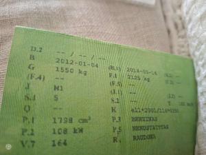 Красный Тойота Версо 2012 в Шяуляй, объемом двигателя 1.80 л и пробегом 300 тыс. км за 3999 €, фото 30 на AUTOMOTO.COM.LV