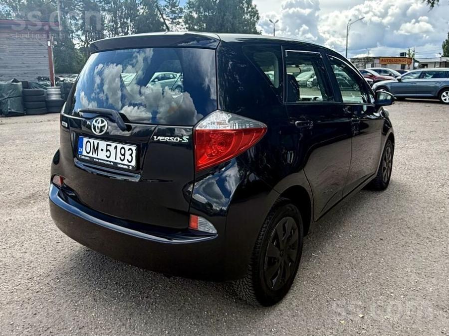 Melns Toyota Verso-S 2012 Rīga, ar dzinēja tilpumu 1.30 L un nobraukumu 0 tūkst. km par 4990 €, foto 6 vietnē AUTOMOTO.COM.LV