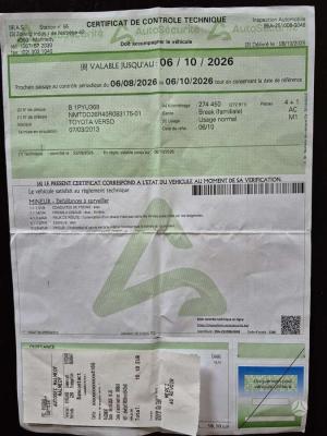 Balts Toyota Verso 2013 Viļņa, ar dzinēja tilpumu 2.00 L un nobraukumu 289 tūkst. km par 4800 €, foto 24 vietnē AUTOMOTO.COM.LV