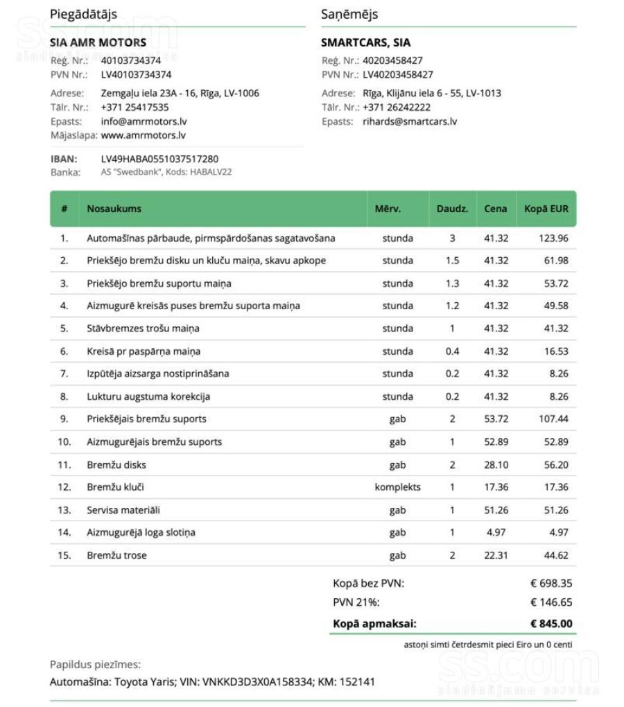 Черный Тойота Ярис 2015 в Рига, объемом двигателя 1.50 л и пробегом 152 тыс. км за 9220 €, фото 26 на AUTOMOTO.COM.LV