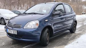 Blue Toyota Yaris 2002 in Vilnius, with an engine capacity of 1.30 L and mileage of 200 thousand km for 580 €, photo 2 on AUTOMOTO.COM.LV