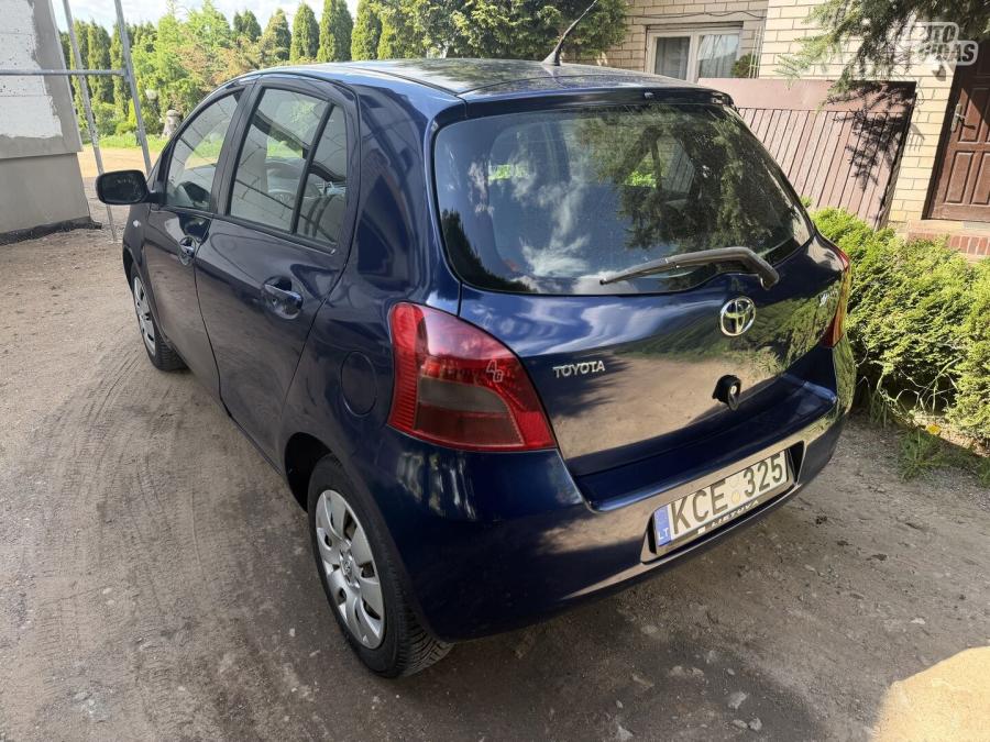Blue Toyota Yaris 2007 in Vilnius, with an engine capacity of 1.00 L and mileage of 151 thousand km for 1490 €, photo 10 on AUTOMOTO.COM.LV